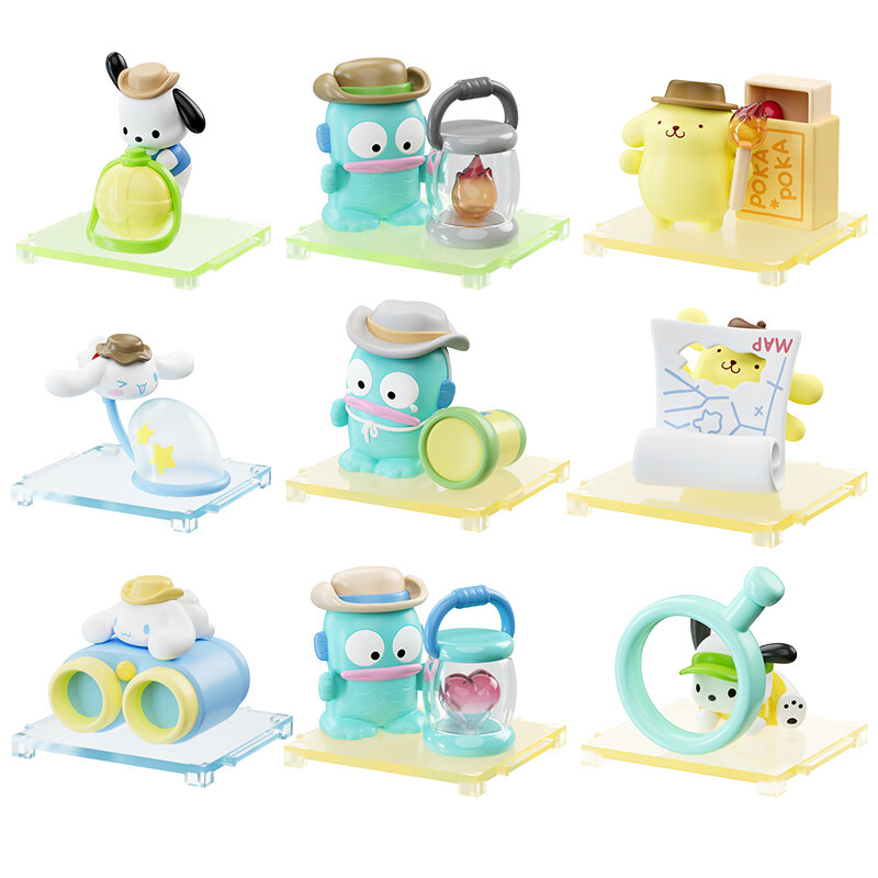 Мини-боксы унисекс MOETCH Cinnamoroll, Pompompurin, Half Fish Man Sanrio, Little Explorer Collection, Single Mystery Box (Random Pick)