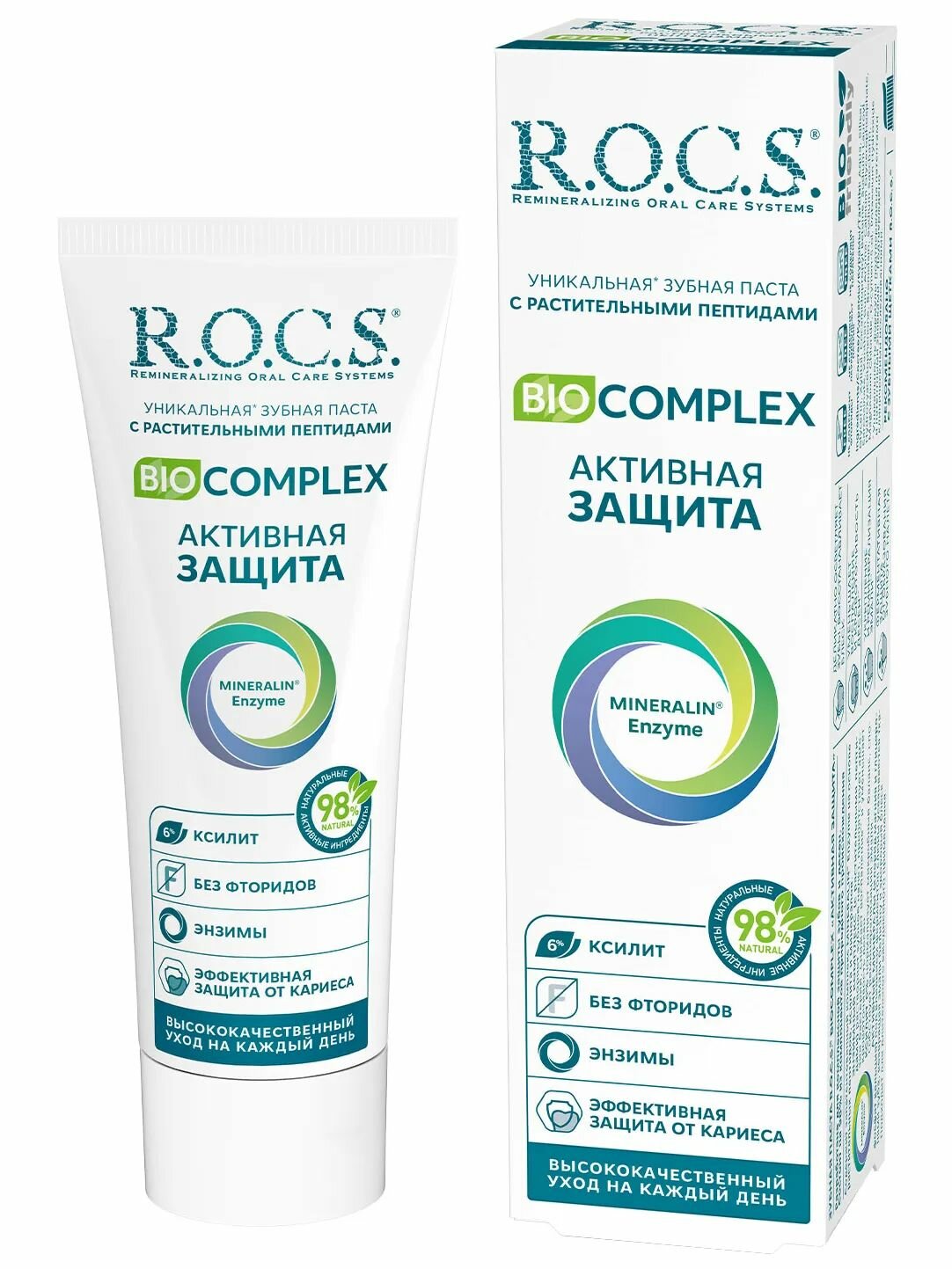 R.O.C.S. Зубная паста BIOCOMPLEX Активная защита, 94 г