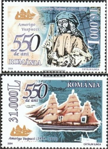 Румыния, 2004. Корабли, Америго Веспуччи