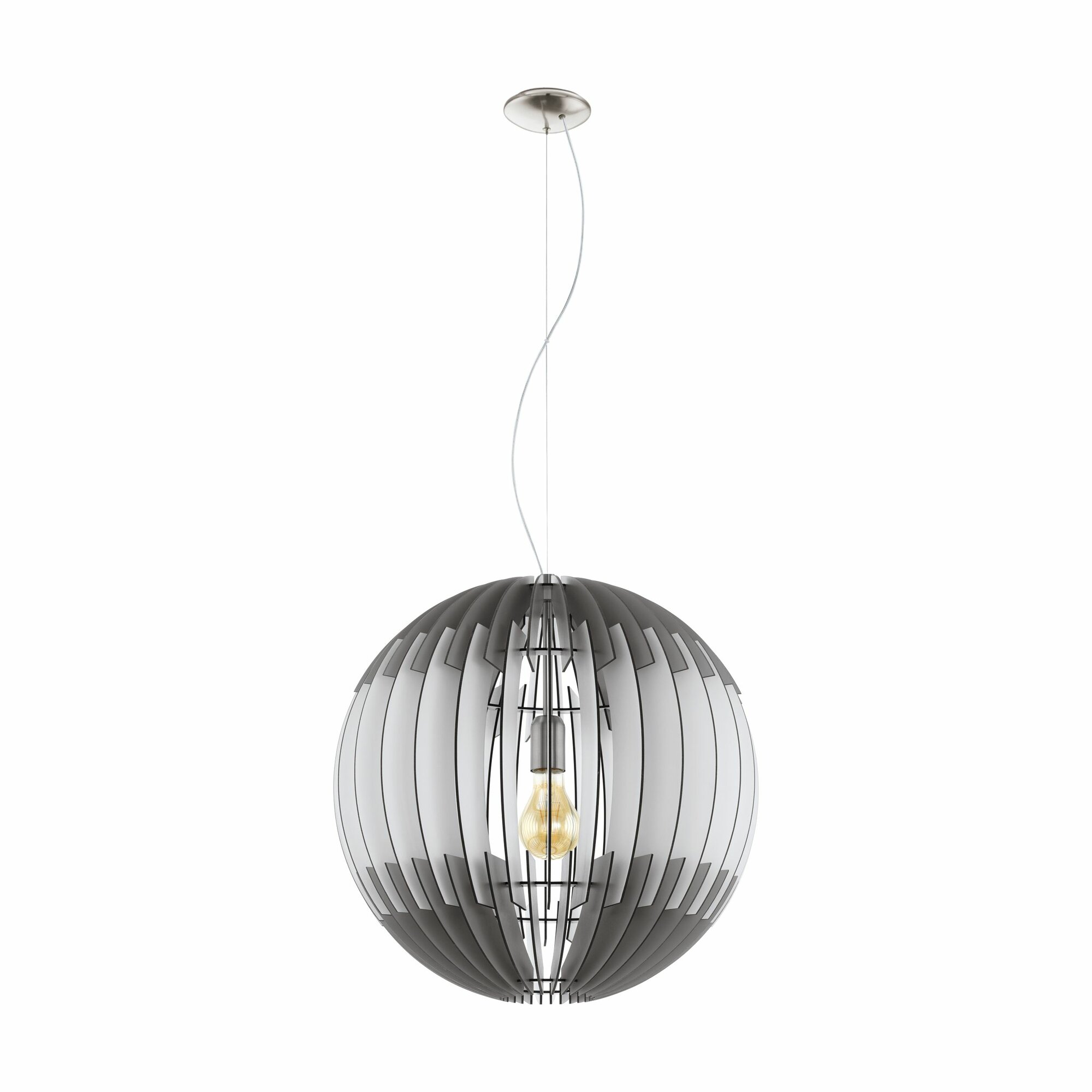 Cветильник EGLO Подвесной потолочный olmero, 1х60w e27, d700, h2000, сталь