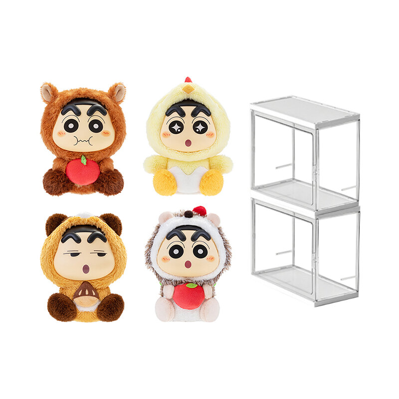 Плюшевая игрушка унисекс Spiritual Creations x Crayon Shinchan Xiaoxin's Forest Adventure Q Cute Animals Plush, 4 шт.
