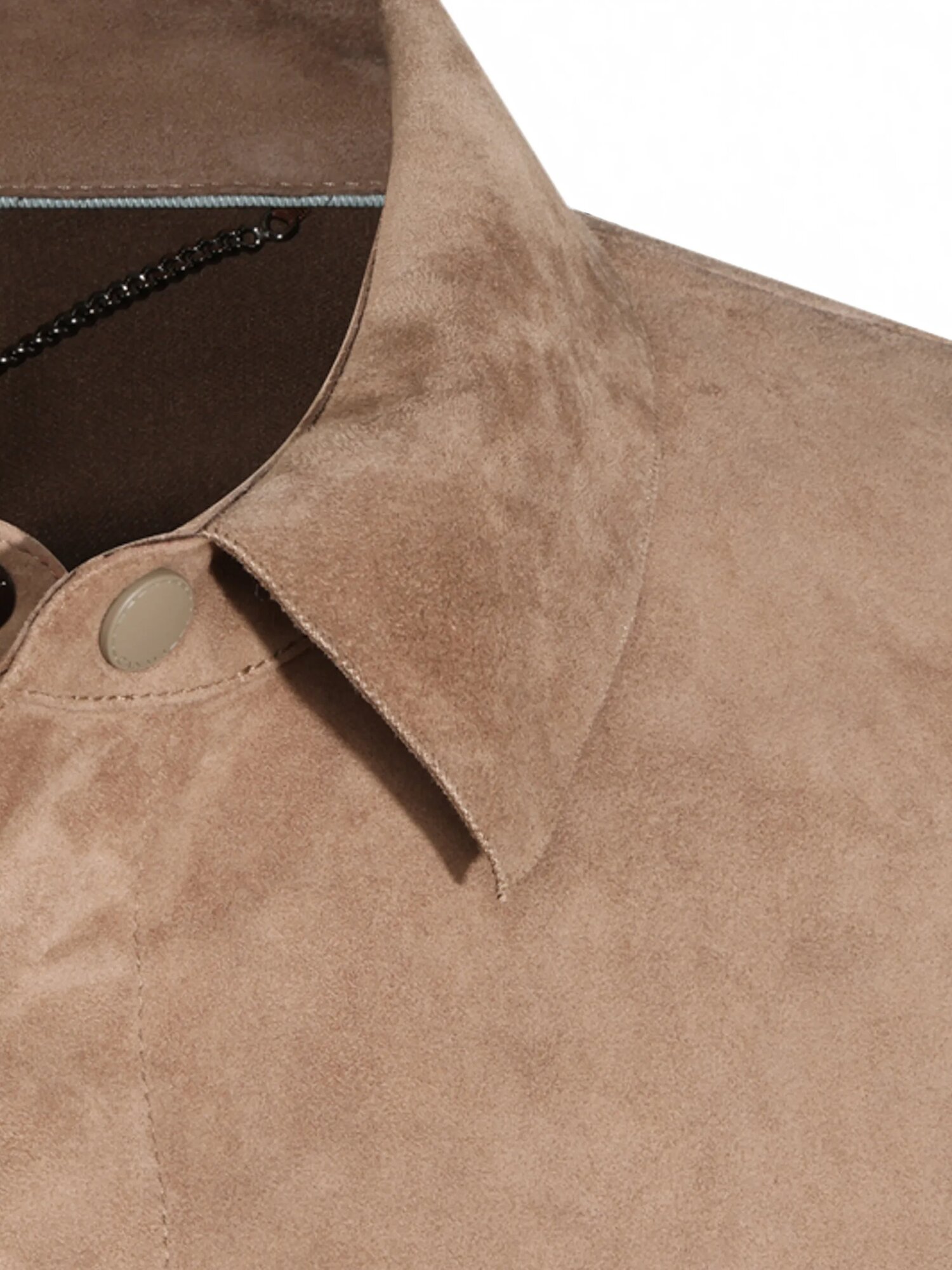Куртка Canali Suede chest-pocket jacket, размер 54 — фото 1