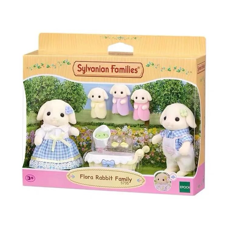 Sylvanian Families набор семьи Flora Rabbit Family Witop, коллекционная кукла