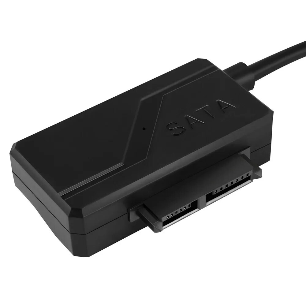 Кабель-адаптер USB 2.0 - Mini Sata II 7+6 13Pin, черный матовый