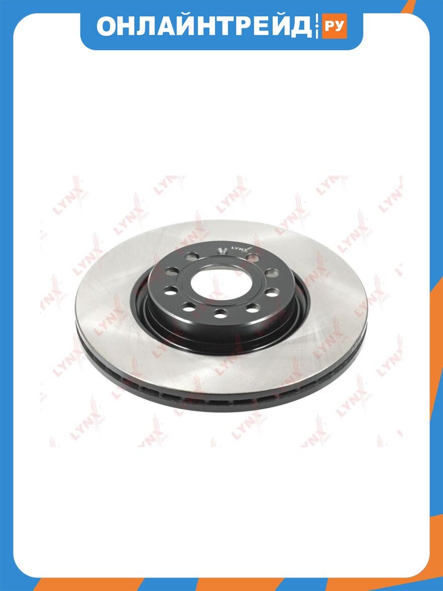 Комплект тормозных дисков Lynxauto VW Caddy, Golf, Jetta, Passat AUDI A3, Q3 SEAT Leon SKODA Yeti передний (упак 2 шт), BN1202