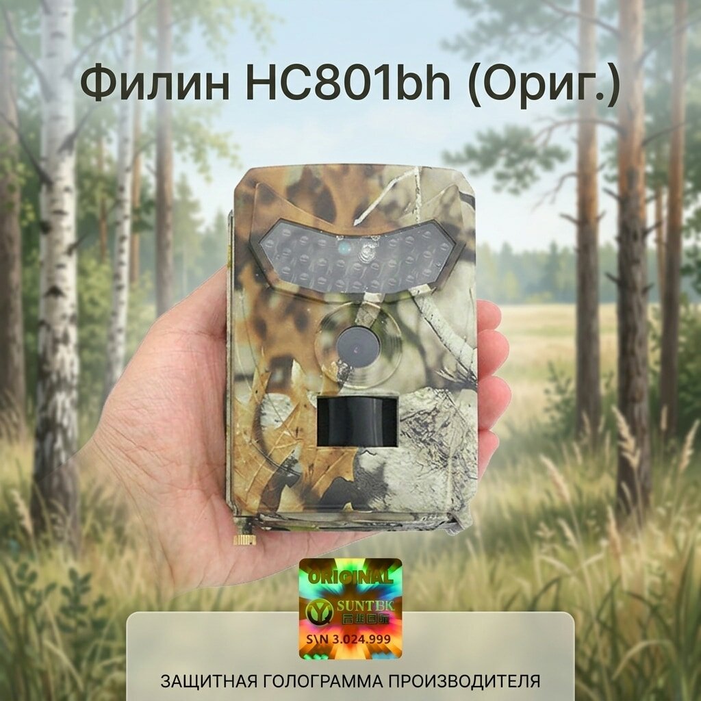 Филин HC 801-BH - фотоловушка для охоты, видео FullHD, запись на SD