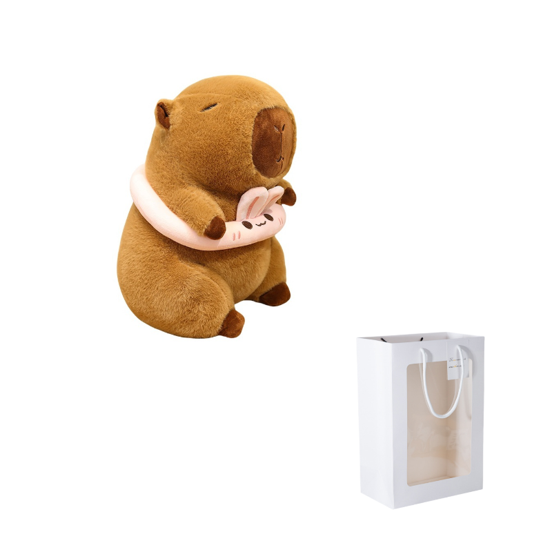 Плавучее кольцо унисекс CHONGRONGLIANYU Капибара, Swimming Ring Capybara-Pink Rabbit, 30CM EU