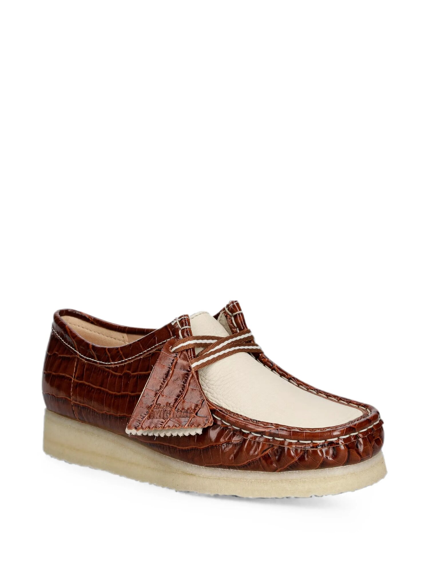 Лоферы Clarks ORIGINALs Croc-effect Wallabee loafers, размер 5.5 — фото 1