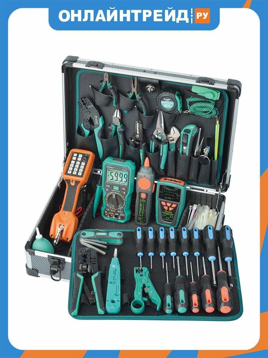 Pro'skit Набор профессиональных инструментов для телекоммуникаций и сетей PK-1938M5 С00040179