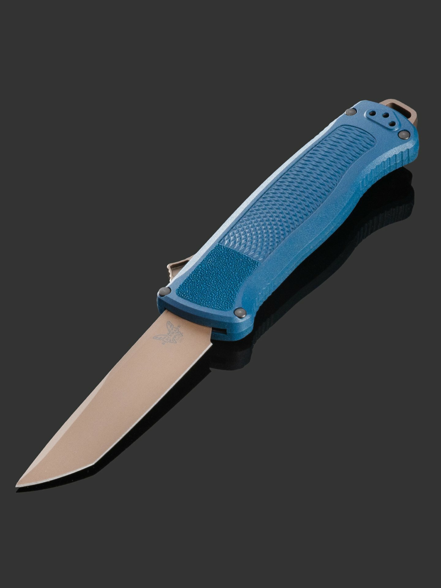 Автоматический нож Benchmade Shootout OTF 5370FE-01, cталь Cru-Wear, рукоять Crater Blue Grivory, США