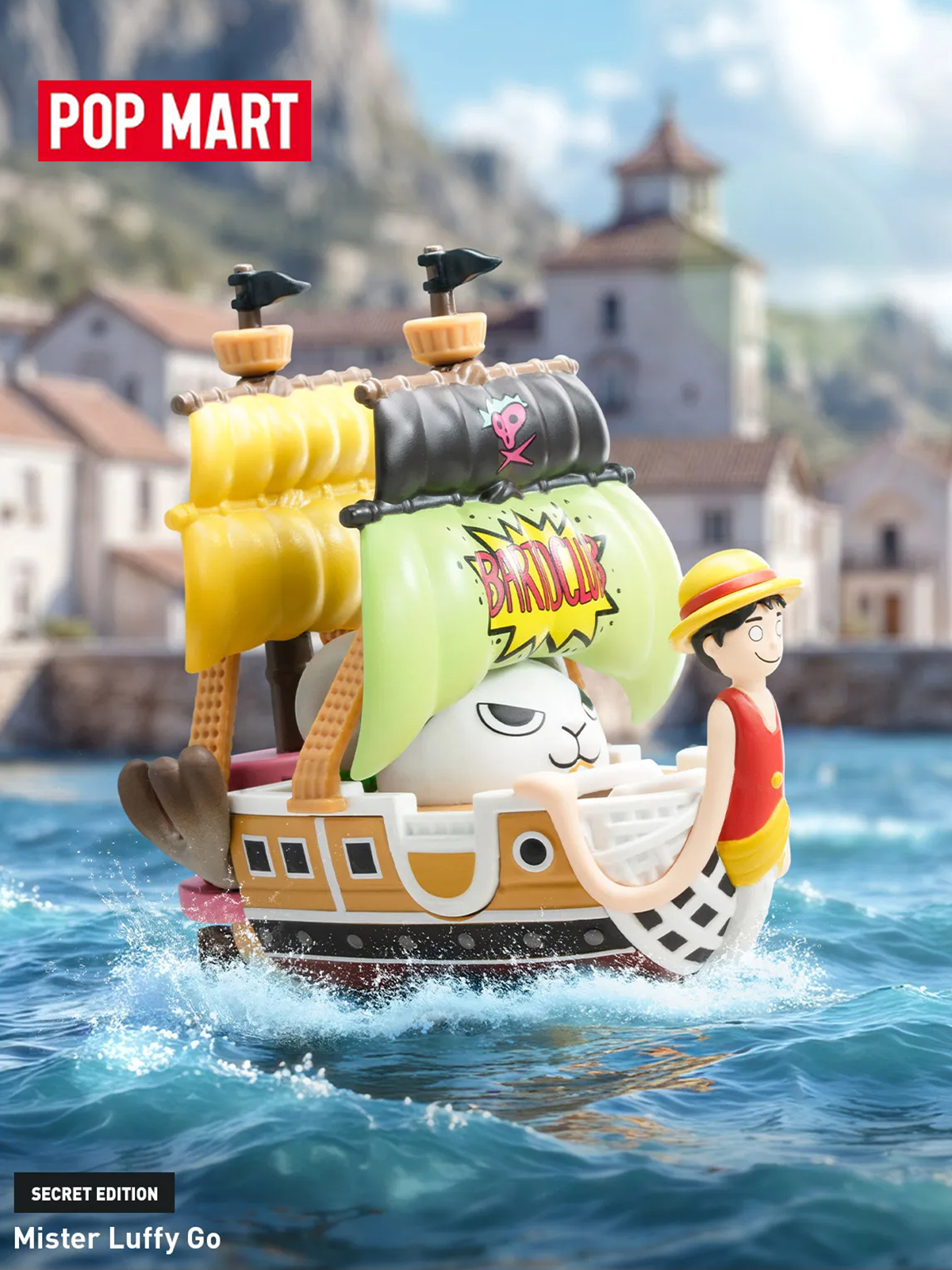 Коллекционная фигурка ПОП март One Piece The Grand Line Series Vehicles-Mister Luffy Go