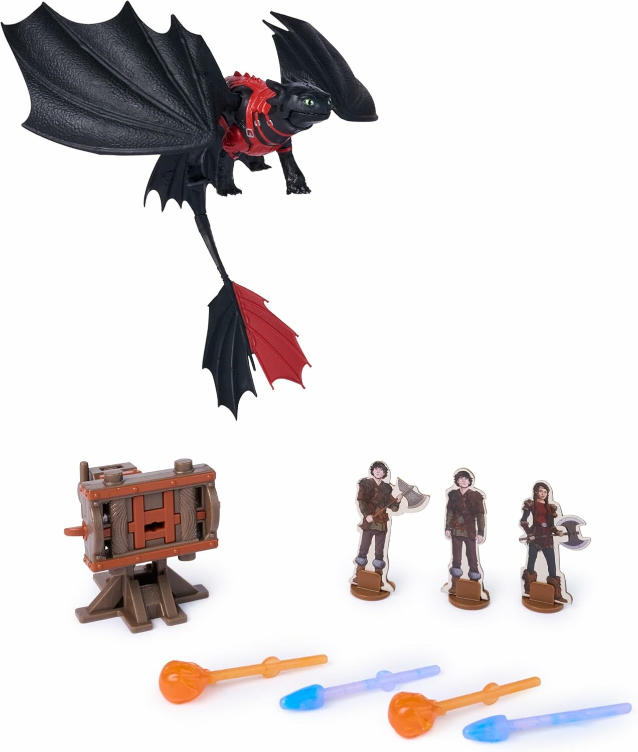 Игровой набор Битва драконов - DreamWorks Dragons Trial of Flame, Blazing Battles Catapult Blast Беззубик 6075575
