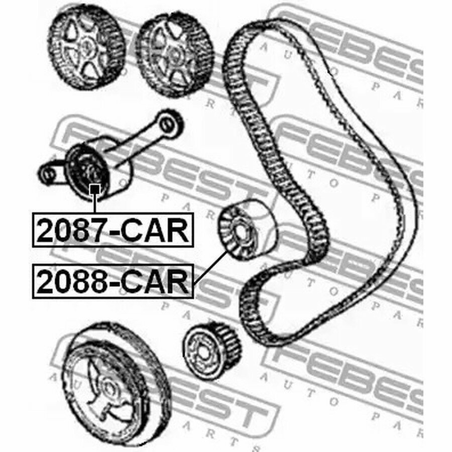 Ролик ремня ГРМ CHRYSLER STRATUS/ SEBRING 2001-2006 обводной FEBEST 2088CAR