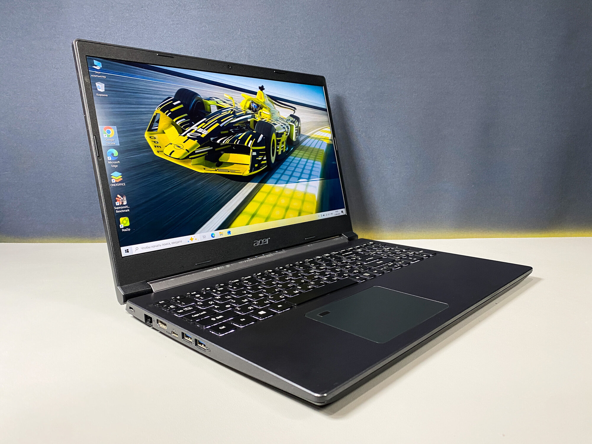 Игровой Ноутбук Acer 15.6"/Intel Core i5-9300H 4/8*2.40-4.10GHz/GTX 1650/12Gb/SSD512Gb