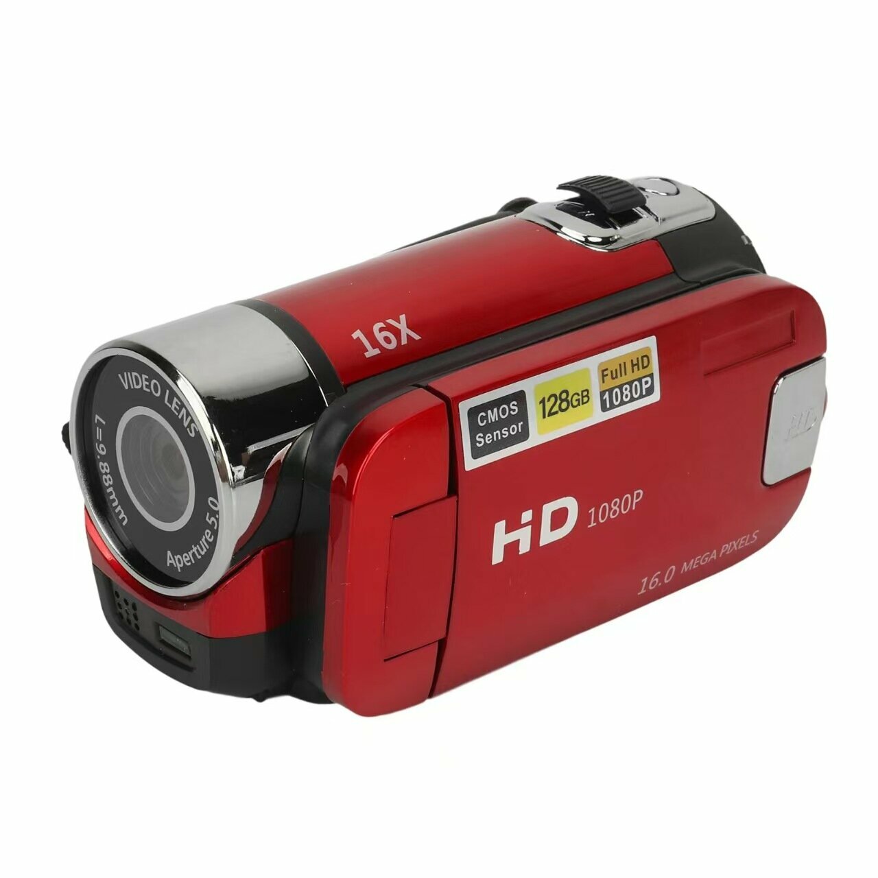 Full HD Rotation 16X High Definition Digital Camcorder Video DV Camera ( Black)