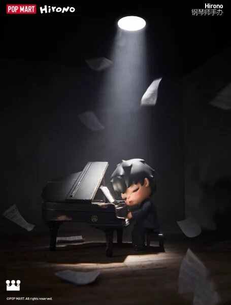 POP MART Hirono pianist