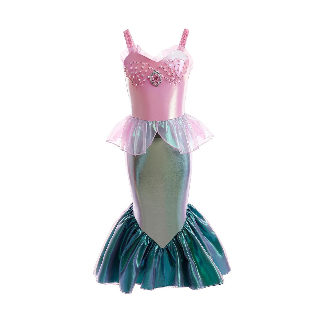 Платье Принцессы Диснея Русалка для девочки фиолетовое 4T(tag 120), Mermaid Dress 11