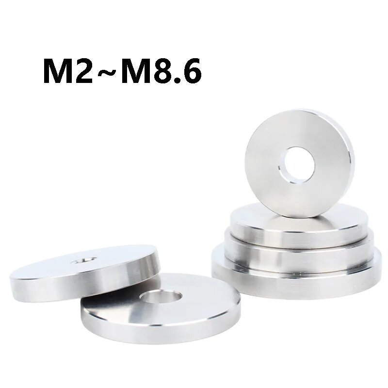 Шайбы плоские усиленные из нержавеющей стали 304 M2-M8.6 M8x25x5mm(2Pcs)