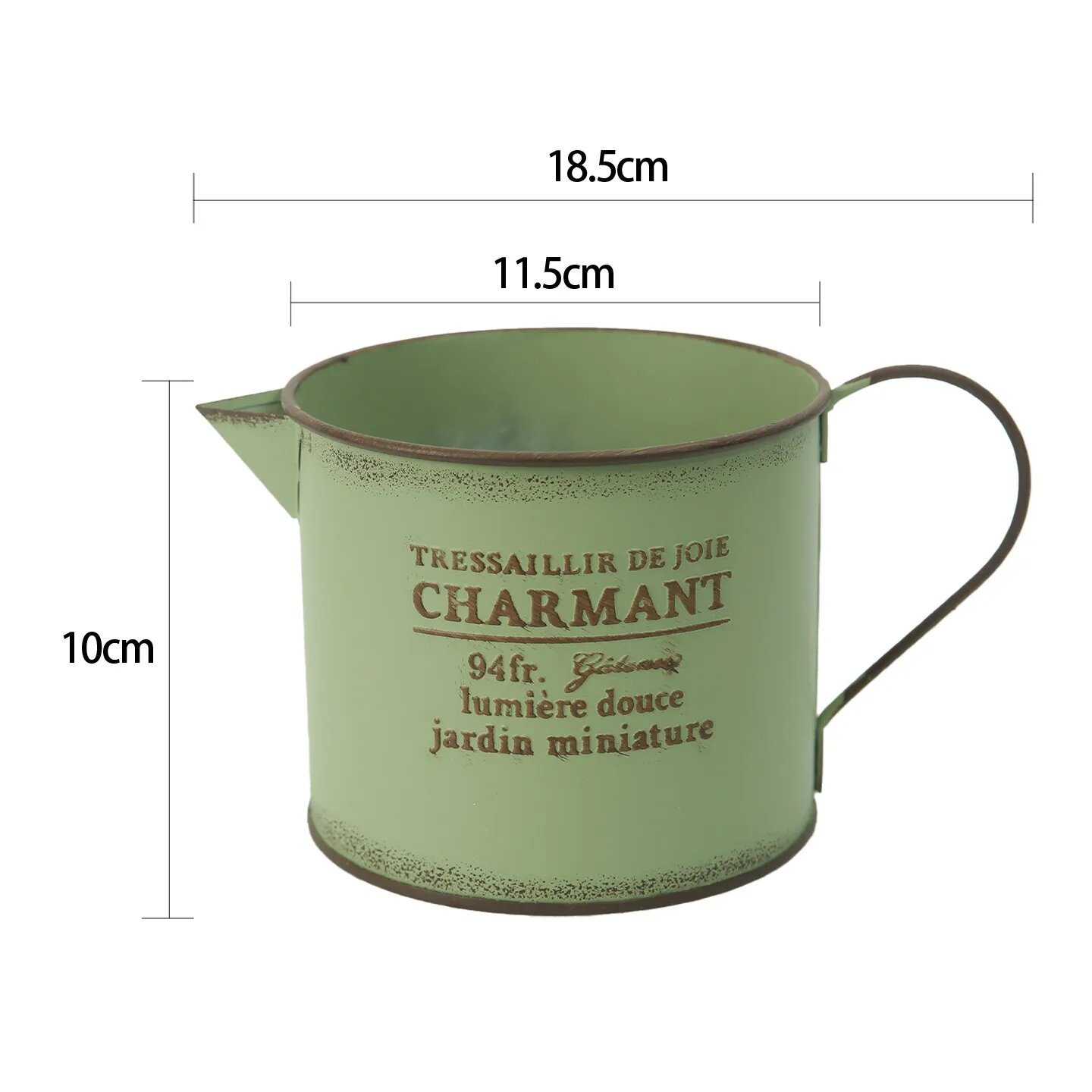Винтажный кованый цветочный горшок для суккулентов diameter 11.5x10cm