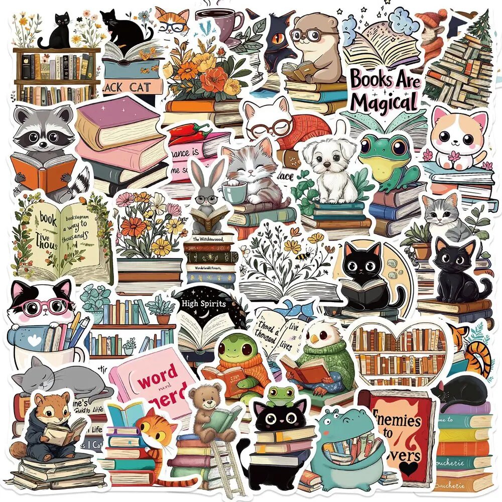 Набор из 50 стикеров с граффити в стиле книг 50PCS-B