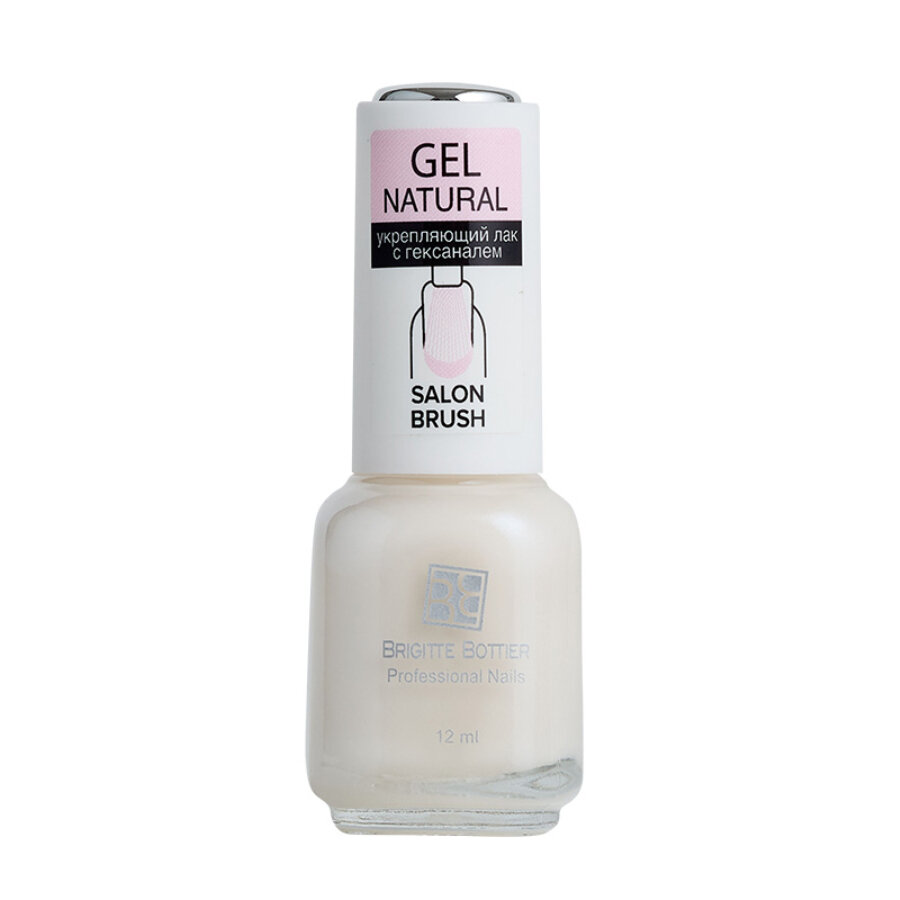 Brigitte Bottier, укрепляющий лак для ногтей GEL NATURAL тон 07, 12 мл