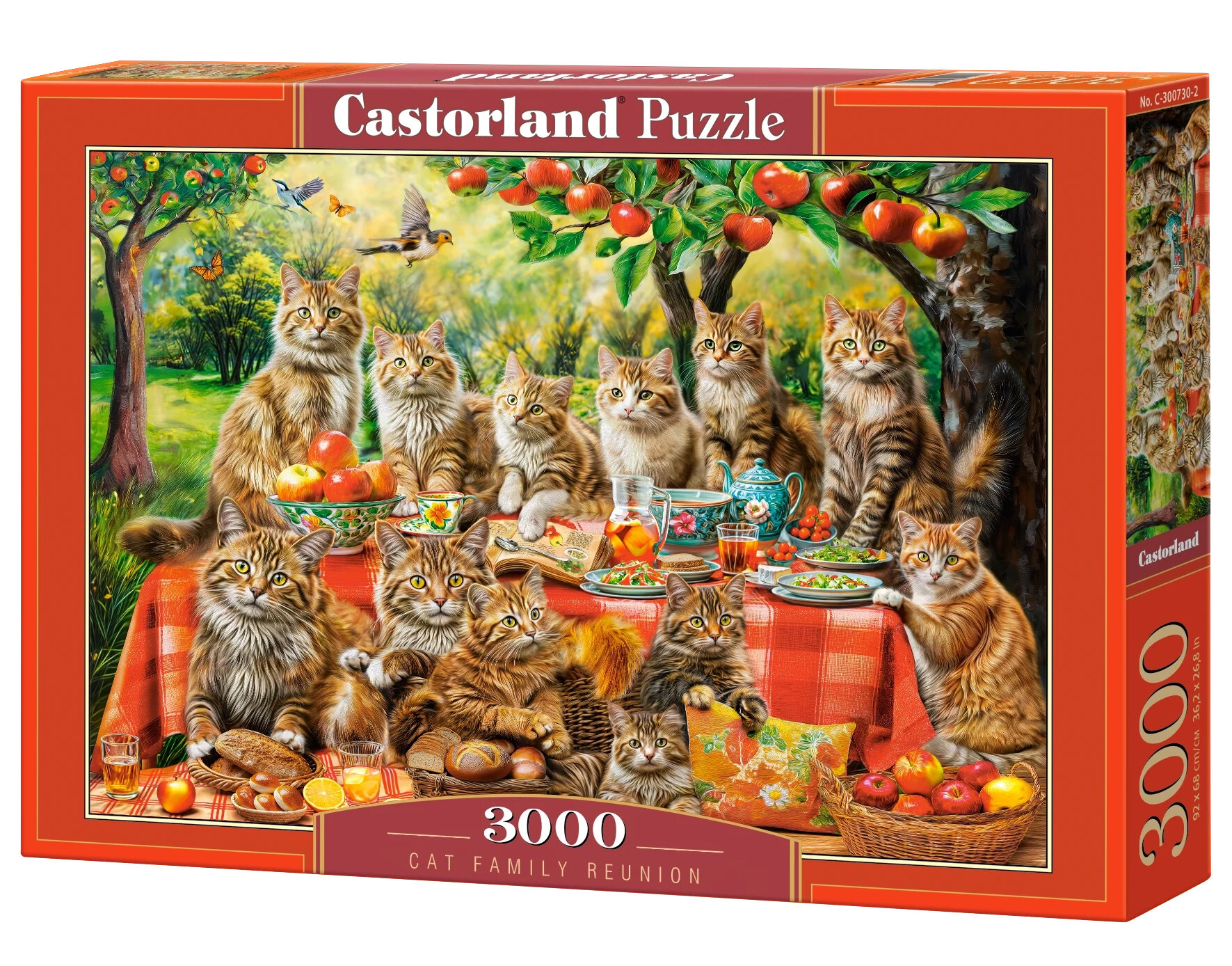 Пазл для взрослых Castorland 3000 деталей, элементов: Кошачье пиршество