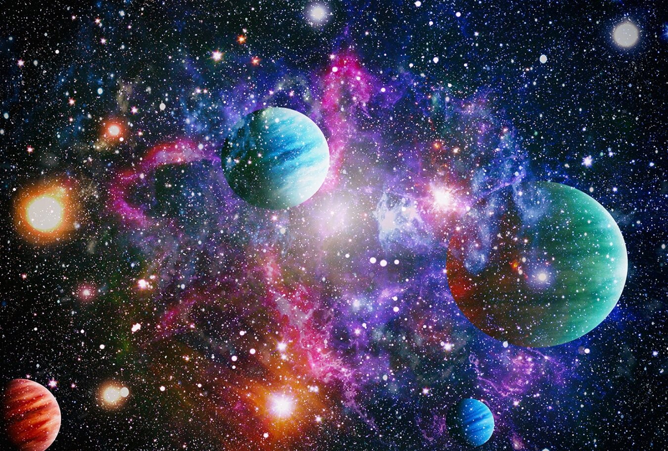 Фотообои "Космос", винил, шелкография, 3x2,7м, премиум качество