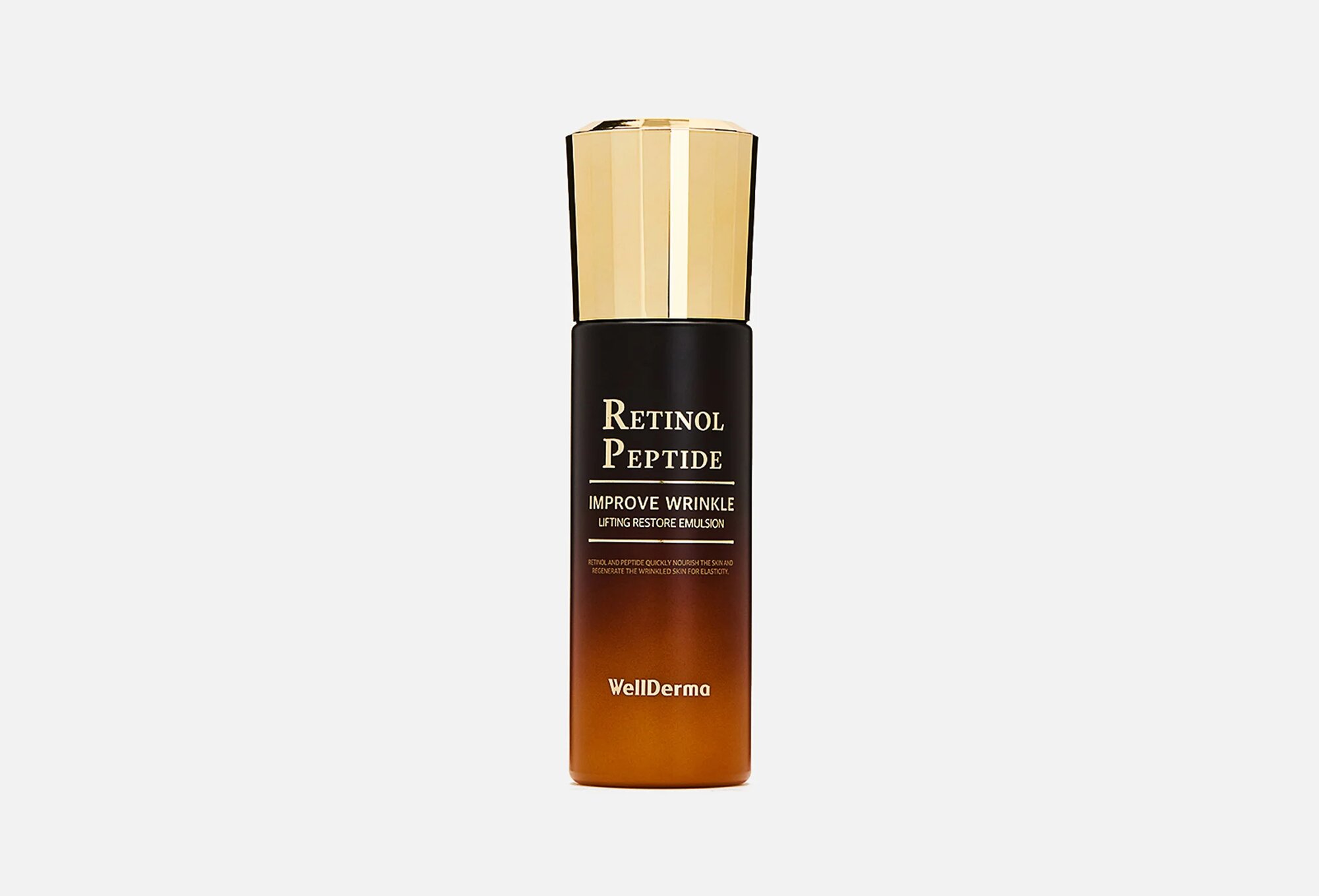 WellDerma Retinol Peptide Improve Wrinkle Lifting Restore Emulsion Восстанавливающая эмульсия для лица с эффектом лифтинга 120мл