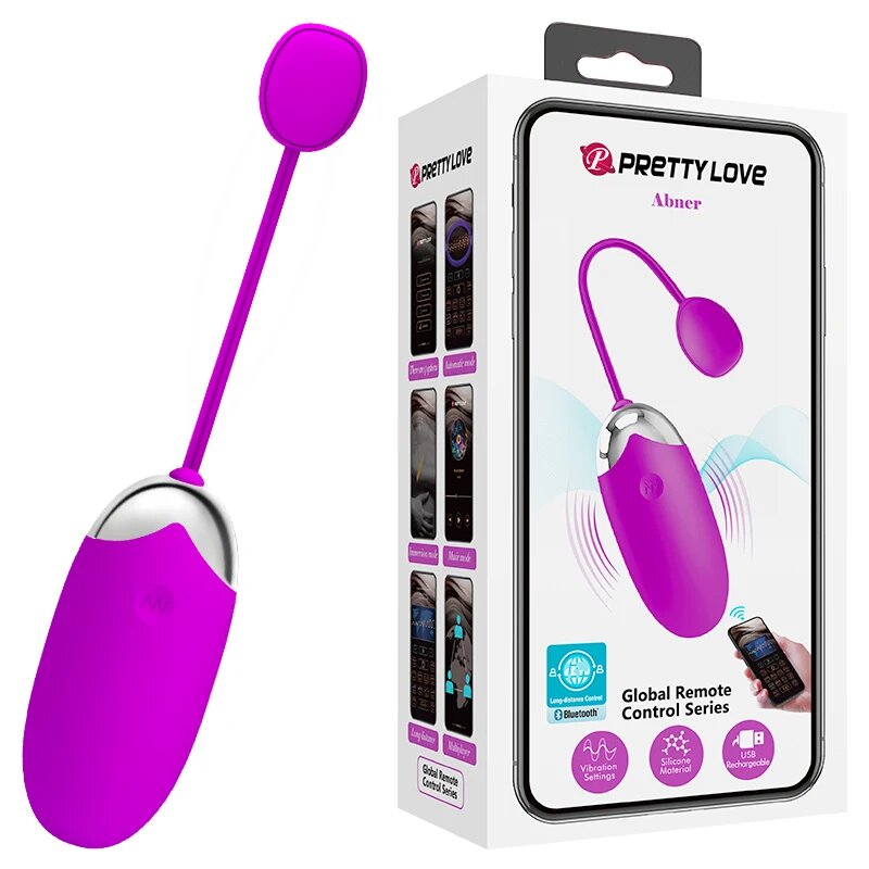 Вибратор PRETTY LOVE с USB-зарядкой, Bluetooth, беспроводным управлением через With retail box