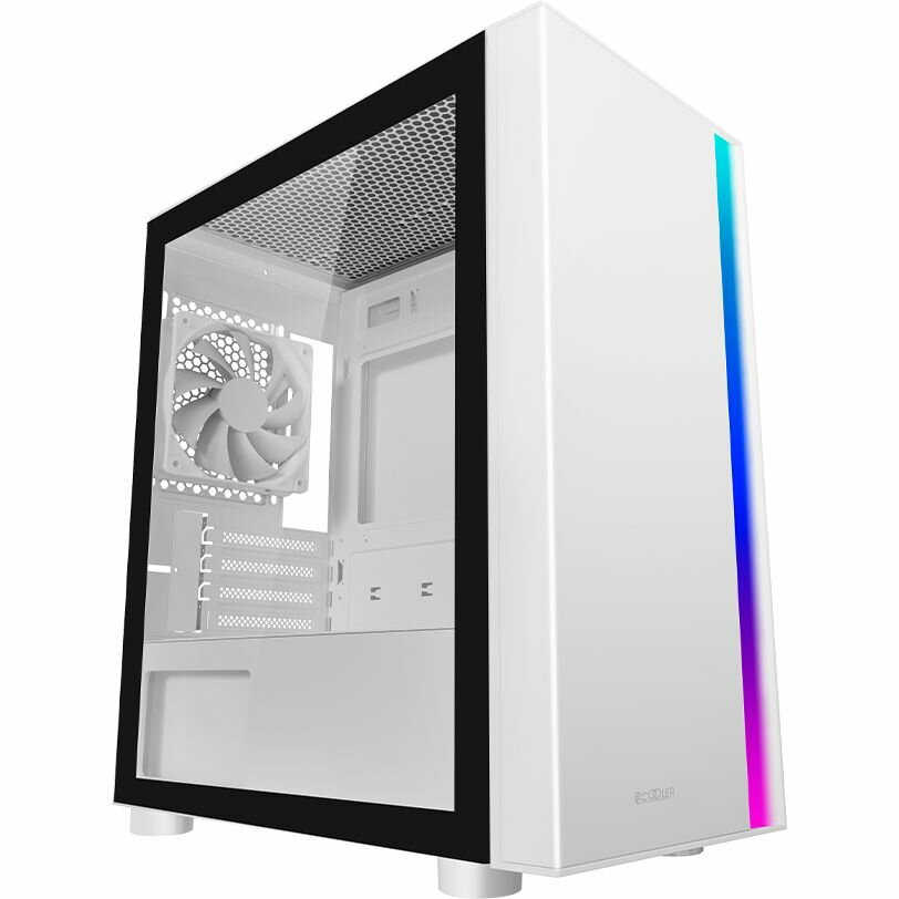 Корпус компьютерный PCCooler LM300 ARGB WH Micro Tower белый