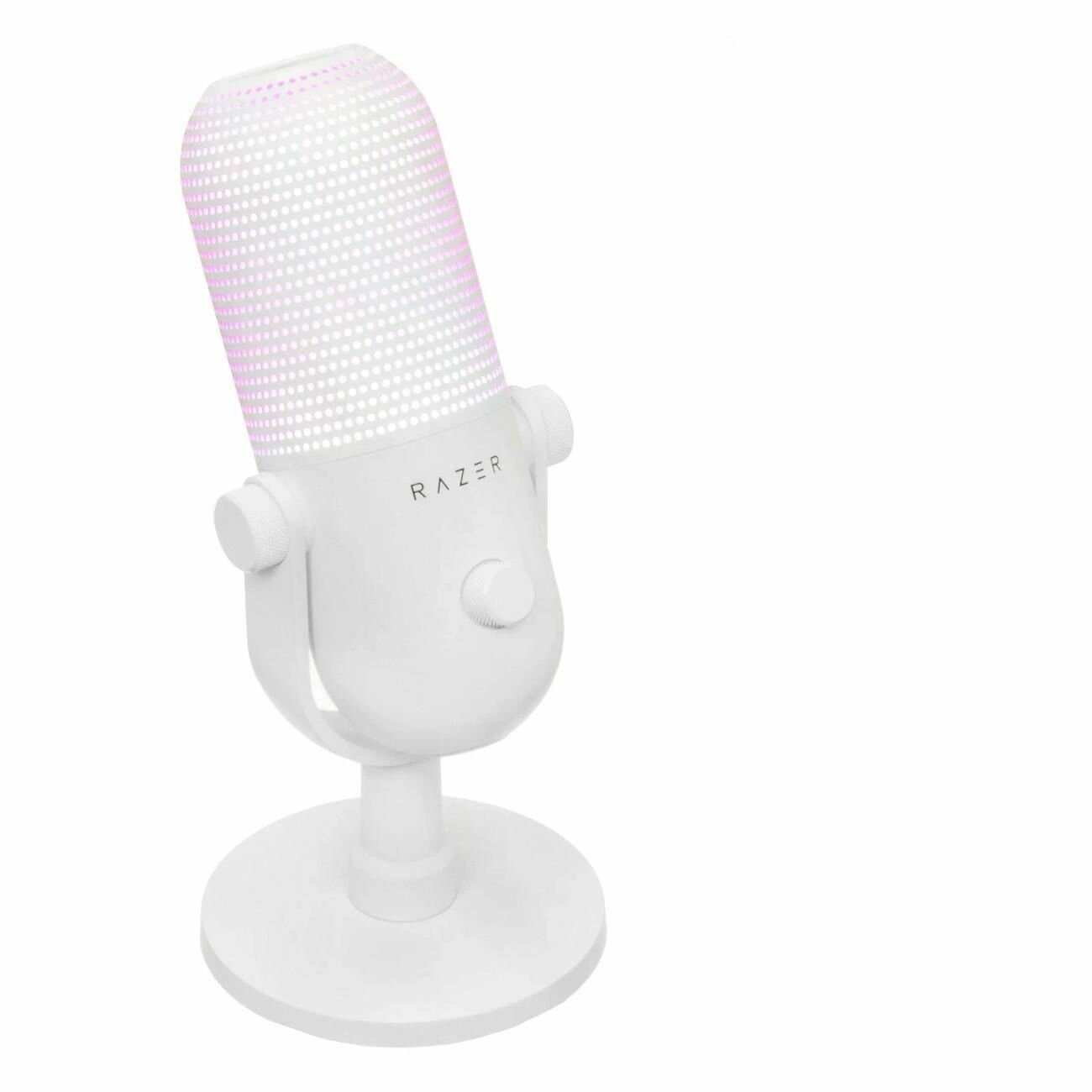 Игровой микрофон для компьютера Razer Seiren V3 Chroma белый (RZ19-05060200-R3M1)
