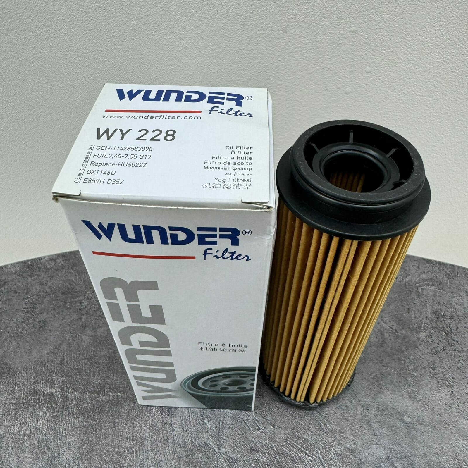 Фильтр масляный BMW 1-F20/3-F30/5-F10/X3-F25/X5-F15 / WUNDER FILTER WY228