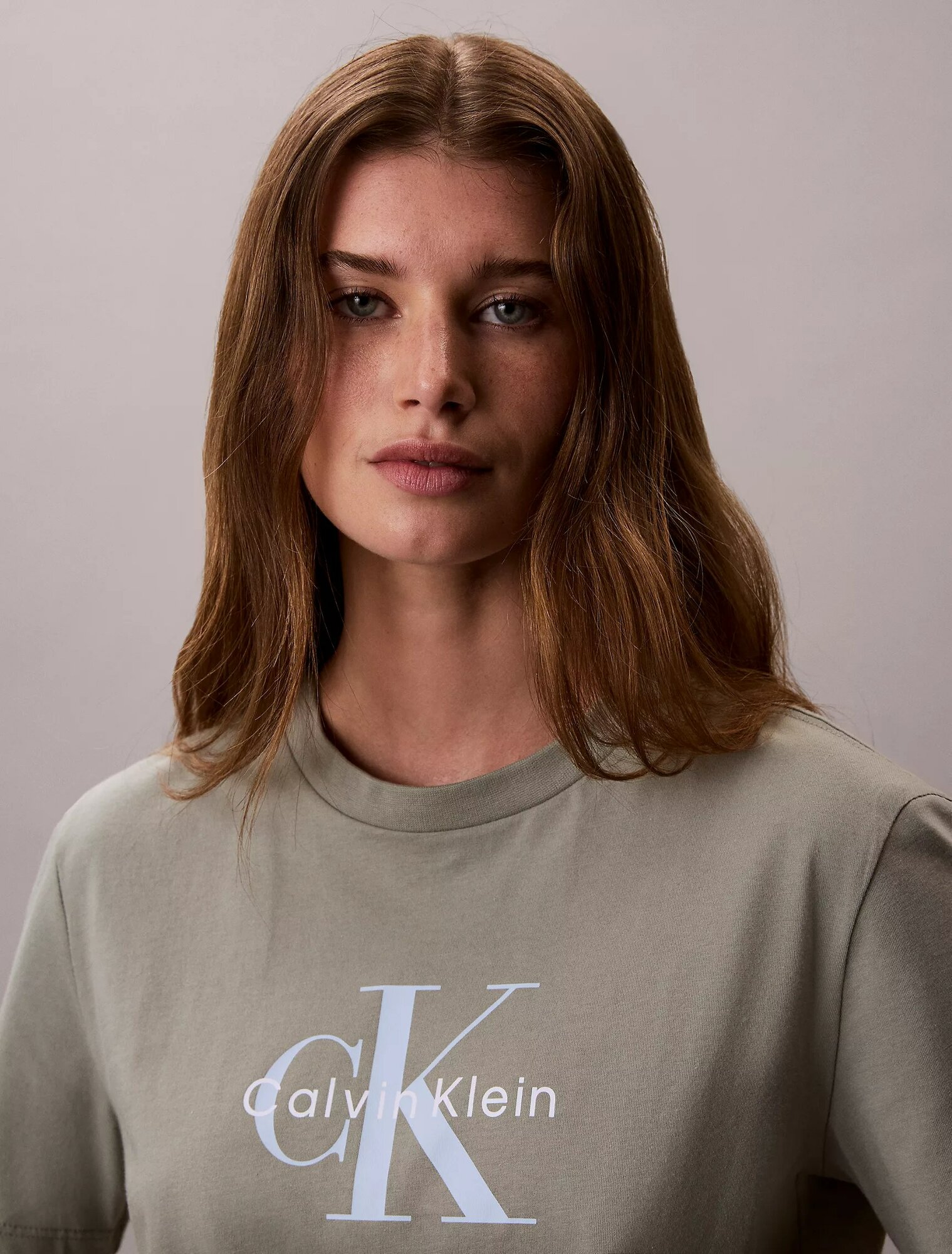 Футболка спортивная CALVIN KLEIN, размер S, зеленый, — фото 1