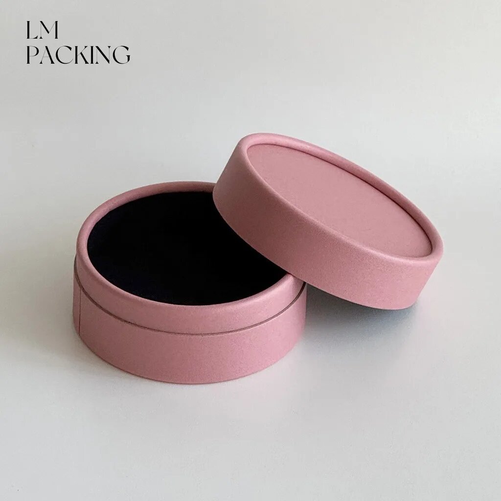 Круглая пластиковая шкатулка для украшений Розовый, Pink