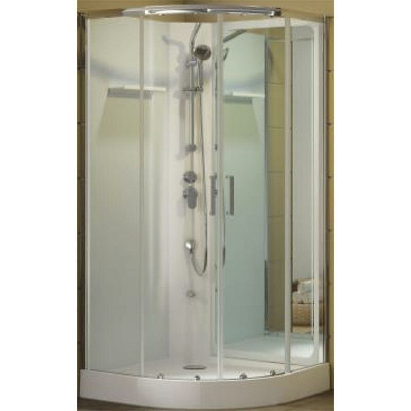Душевая дверь для кабины Aquanet Passion R 2.0 №1 4 263871 профиль Серебро стекло прозрачное