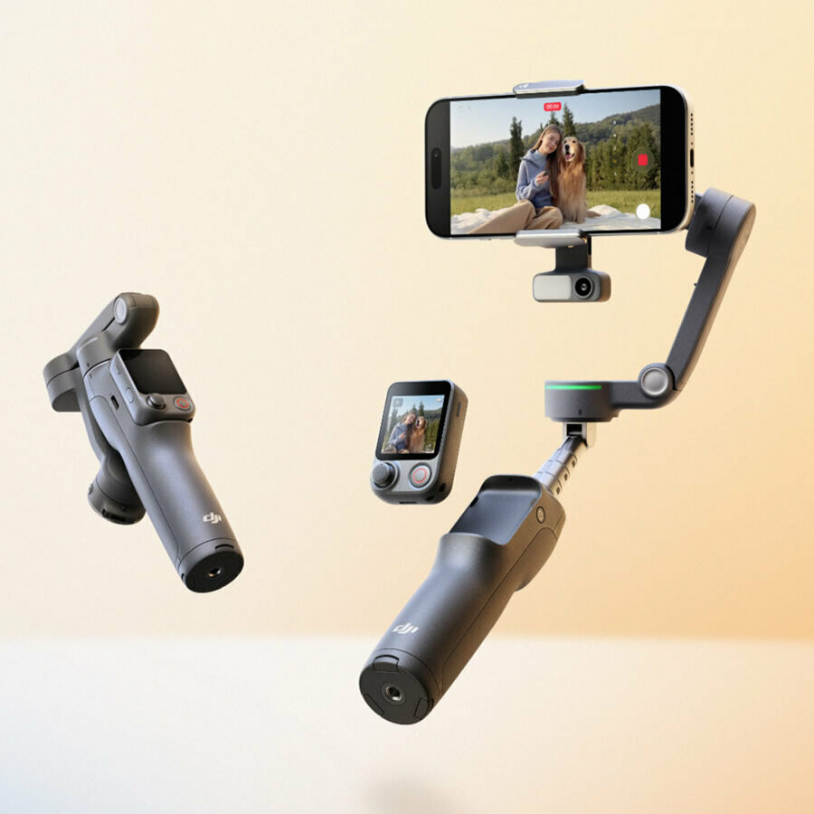 Стабилизатор DJI Osmo Mobile 8P, телескопическая ручка, идеальная плавность — фото 1