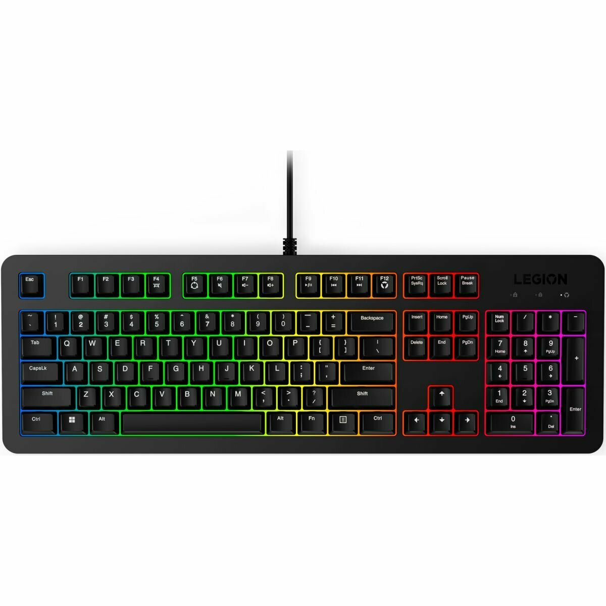 Клавиатура Lenovo Legion K310 проводная, USB Type-A, чёрный