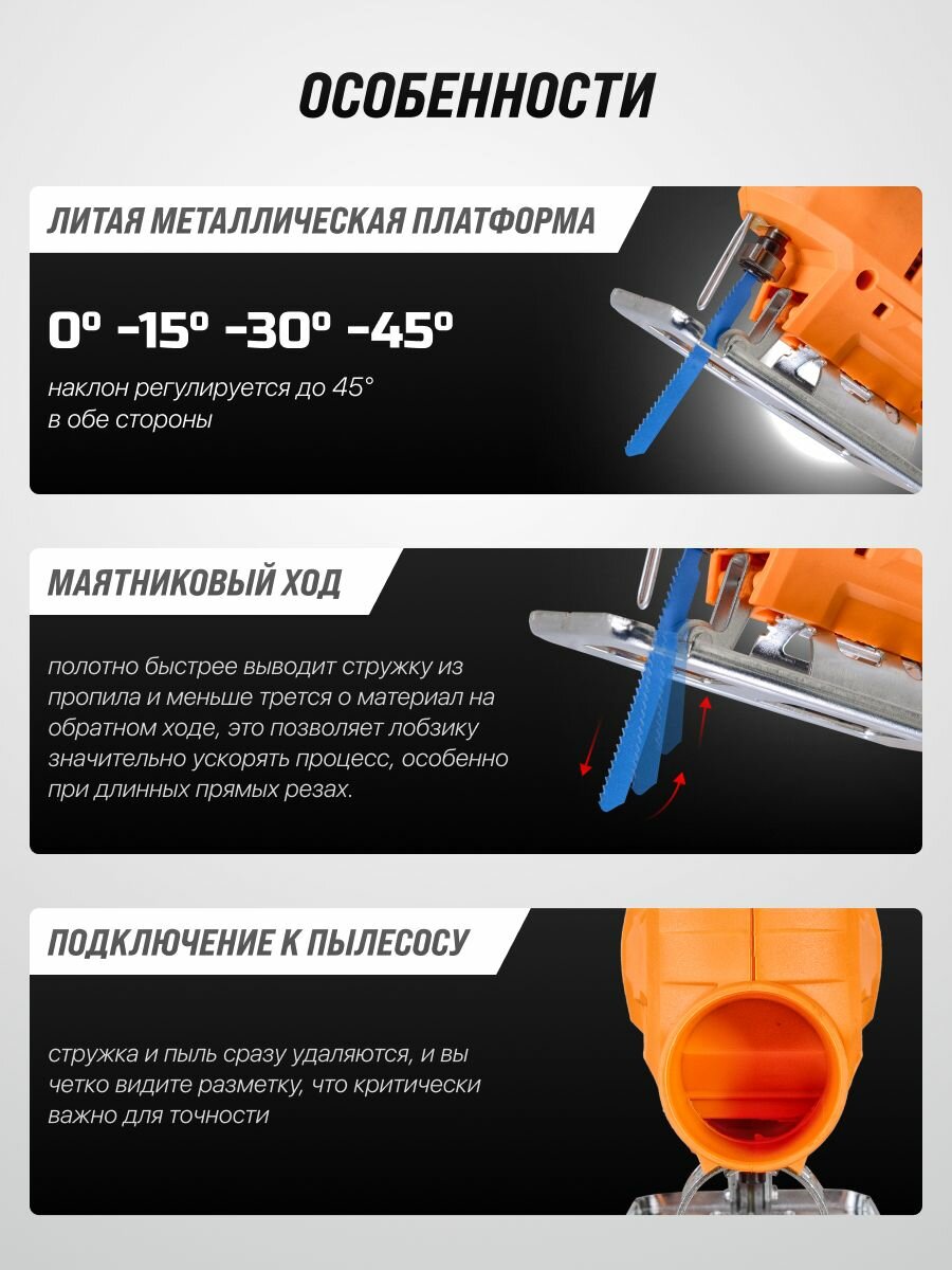 Лобзик электрический Eurolux ЛЭ-140 Max/ 1400 вт