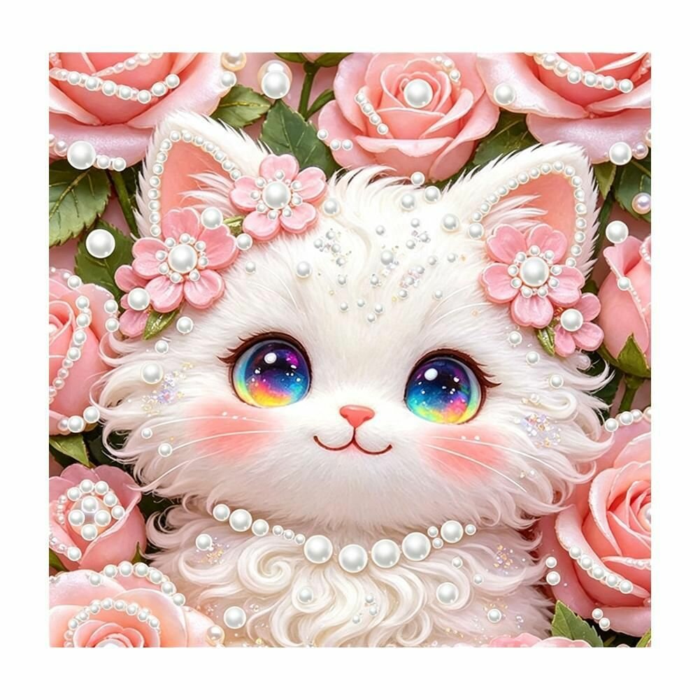 DIY-картина из бисера Котёнок , 20X20 см