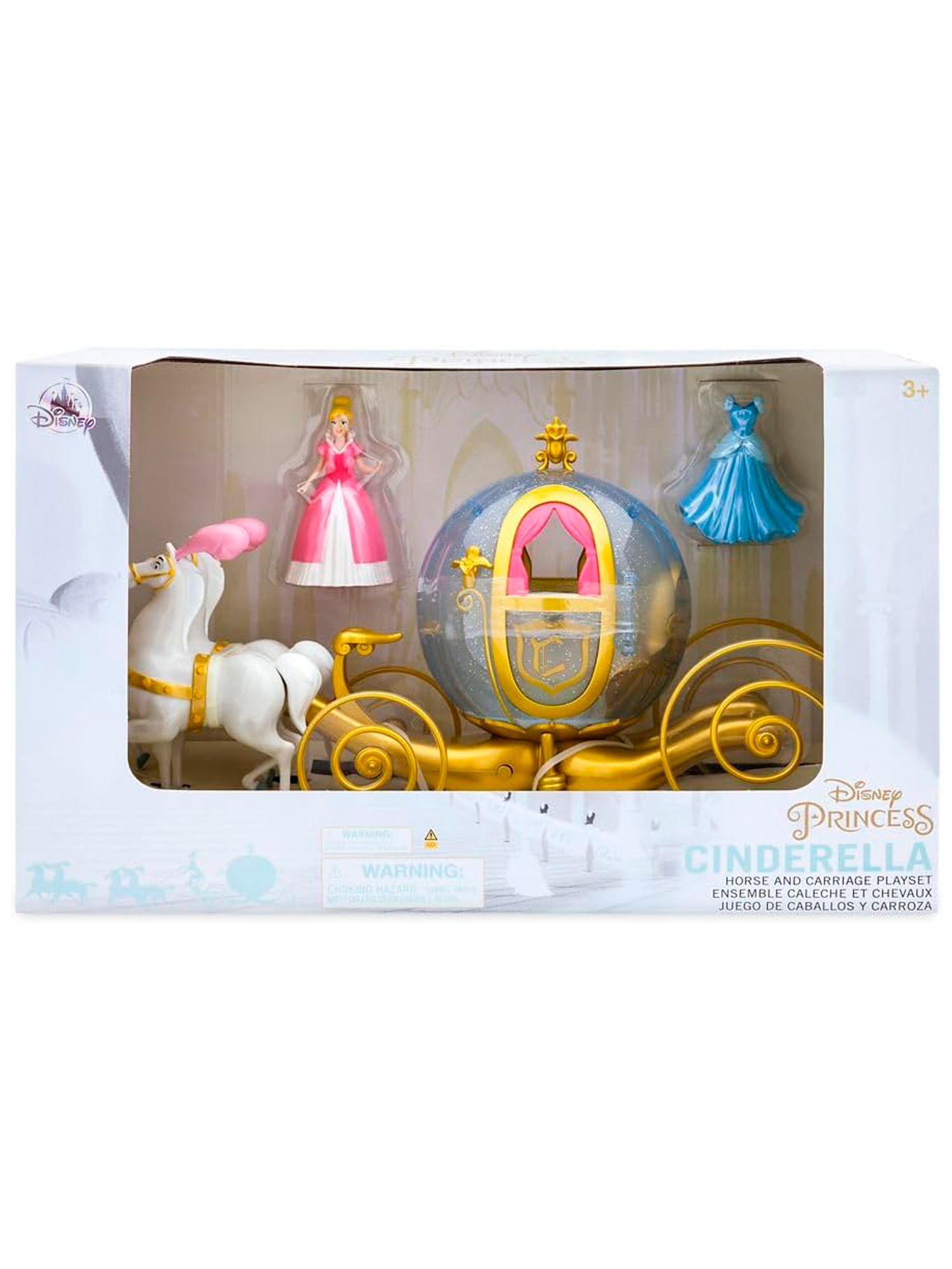 Набор игрушек Игровой набор Disney Store «Золушка» с куколкой, лошадьми и каретой в форме тыквы
