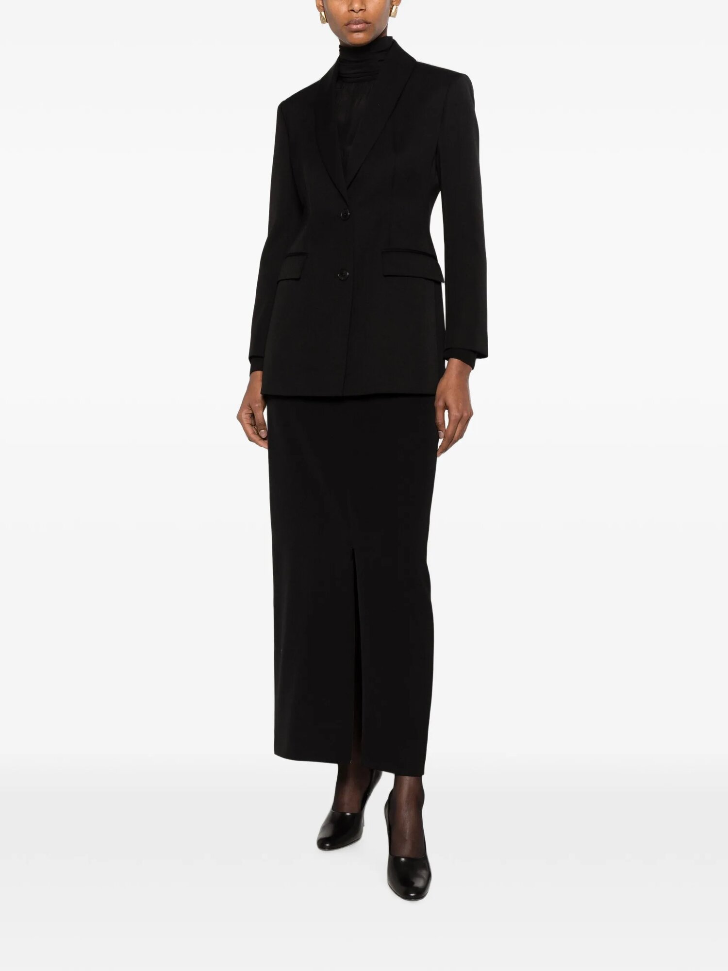 Юбка THE ROW Iphora slit mid skirt, размер 2 — фото 1