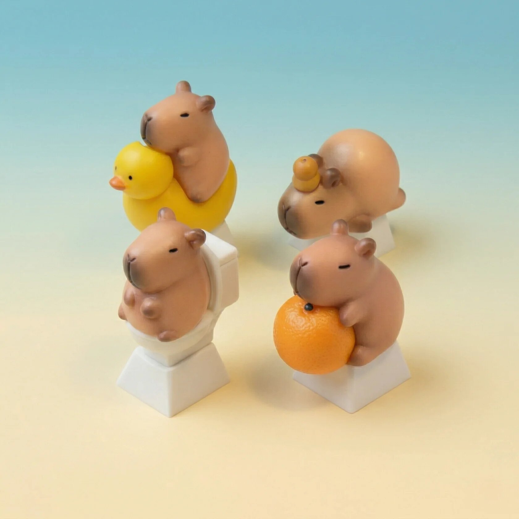 Набор клавиш Капибары для механической клавиатуры 4pcs
