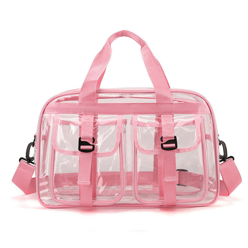 Compact clear pvc travel bag with waterproof function for casual travel and gym style n