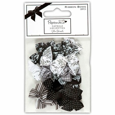 Набор бантов docrafts "Bexley Black", 100% полиэстер, 20 шт