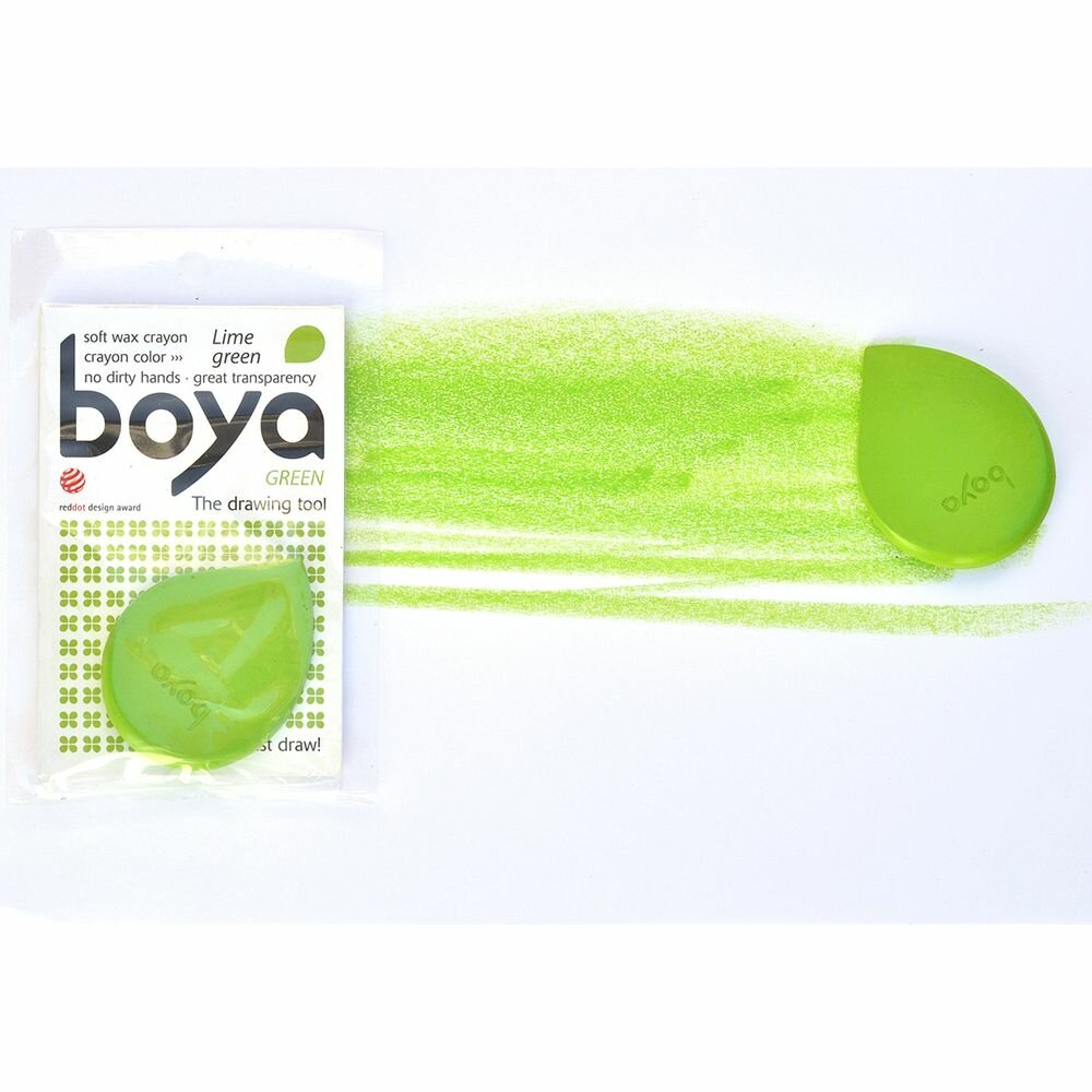 Пастель BOYA d.o.o. Восковая, для рисования, лаймовый мелок
