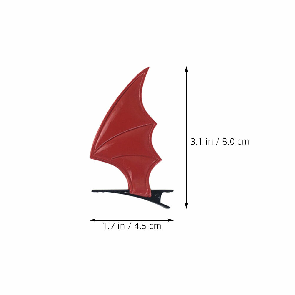 Клипсы Для Волос На Хэллоуин В Forme Летучей Мыши Набор 4 Шт Длина 8.00Cm