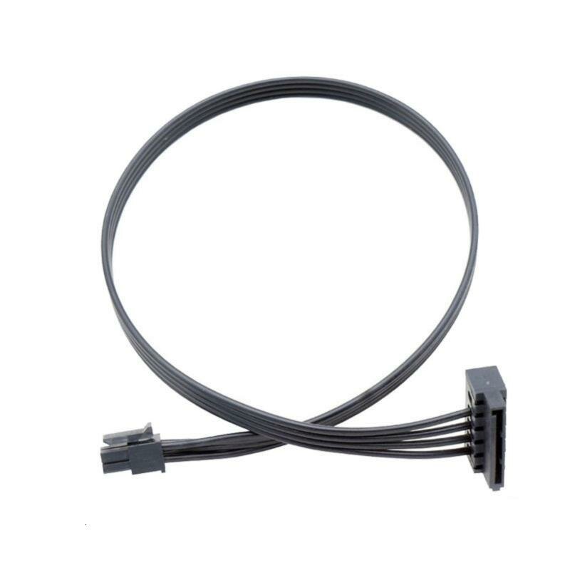 Кабель-адаптер питания 15Pin Male на 4Pin/6Pin Floppy HDD, Маленький 4-контактный разъем