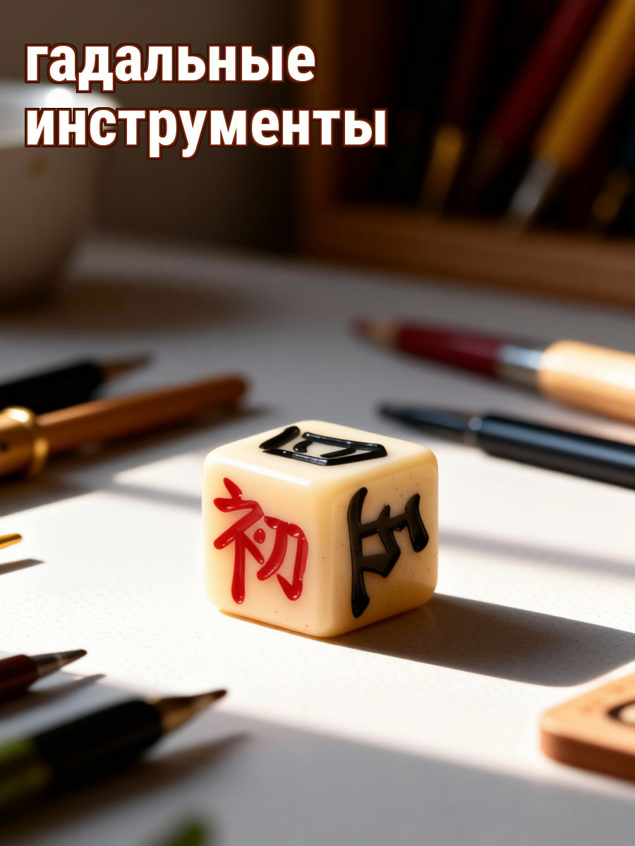 3 Шт Дивинационные Кубики С Иероглифами Для Гадания Размер 1 20X1 20X1 20Cm