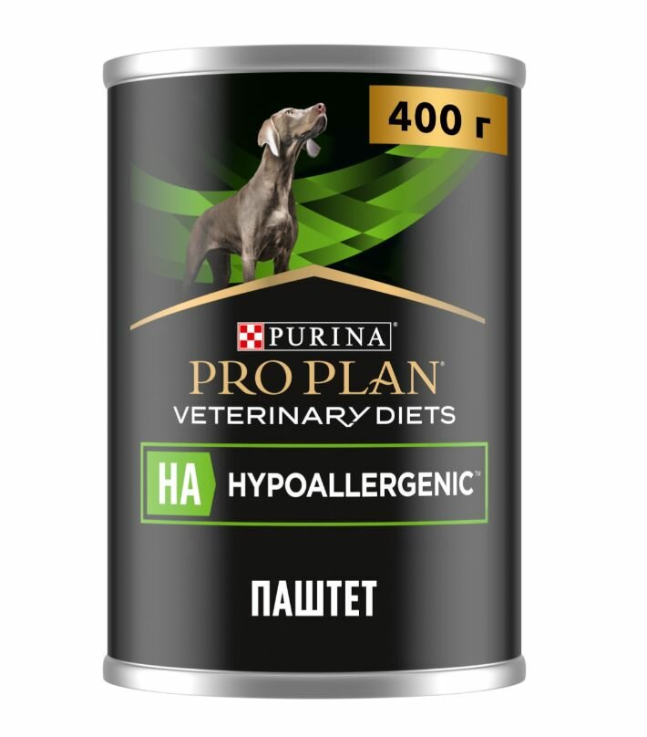 Влажный корм для собак Pro Plan Veterinary Diets HA Hypoallergenic при пищевой непереносимости 400 г. 1 шт.