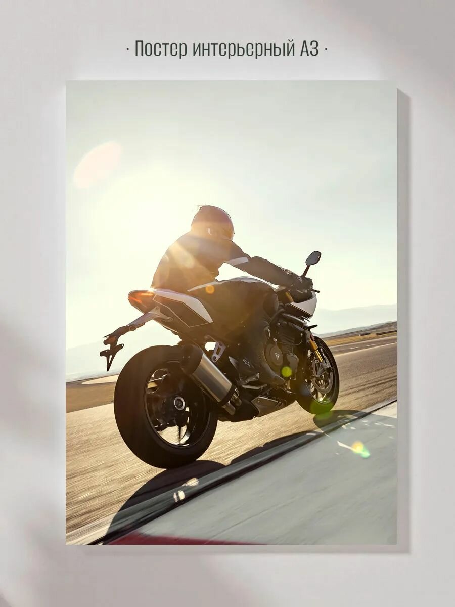Постер, плакат на стену "Triumph Daytona 765 Limited Edition Moto2"